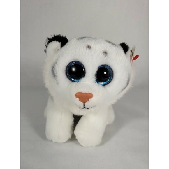 Toys | Ty Beanie Boos Velvety Plush Tundra White Tiger Stuffed Animal ...